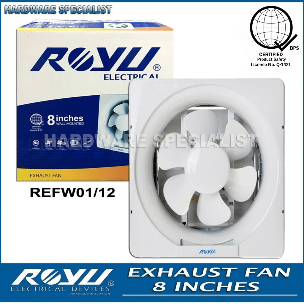 Royu Exhaust Fan 8" REFW01/12 | Shopee Philippines