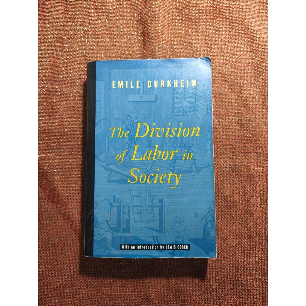 The Division of Labor in Society by Émile Durkheim | Shopee Philippines