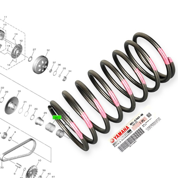 SPRING, SECONDARY (CENTER SPRING) AEROX V1/V2, NMAX V2 B65-E7683-00 ...