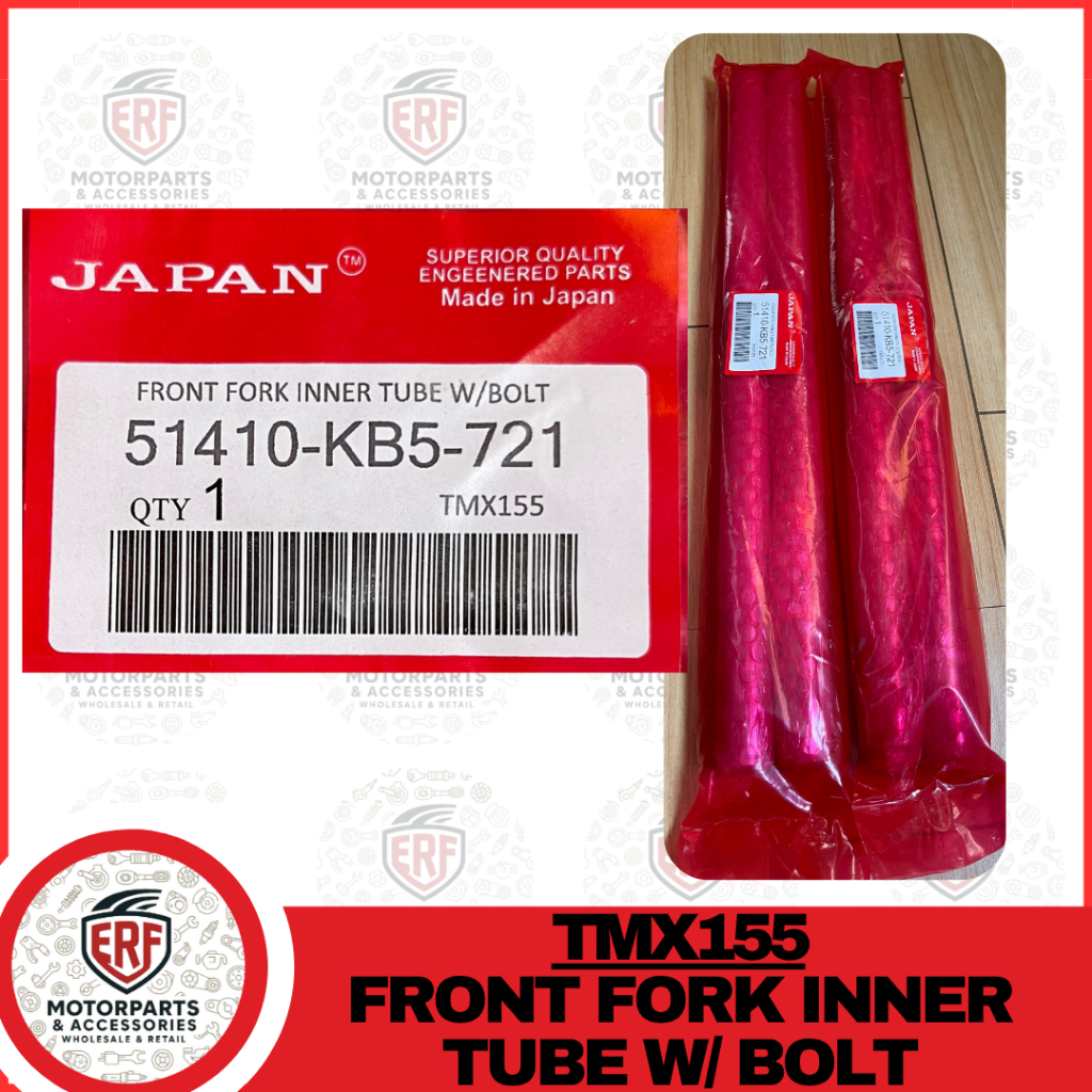 FRONT FORK INNER TUBE W/ BOLT FOR TMX155/TMX155 CDI JAPAN SUPERIOR ...