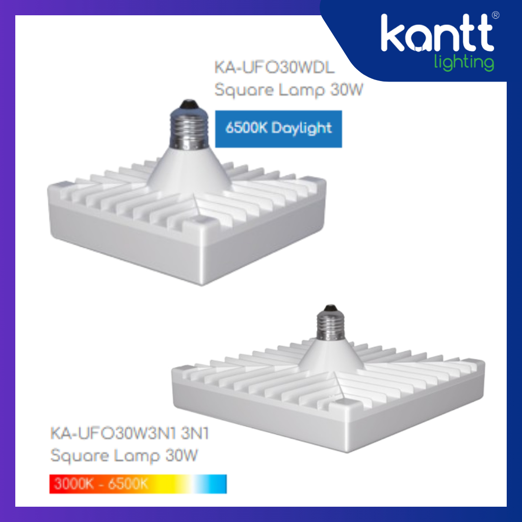 IFIX KANTT UFO 30W E27 SQUARE LAMP | Shopee Philippines