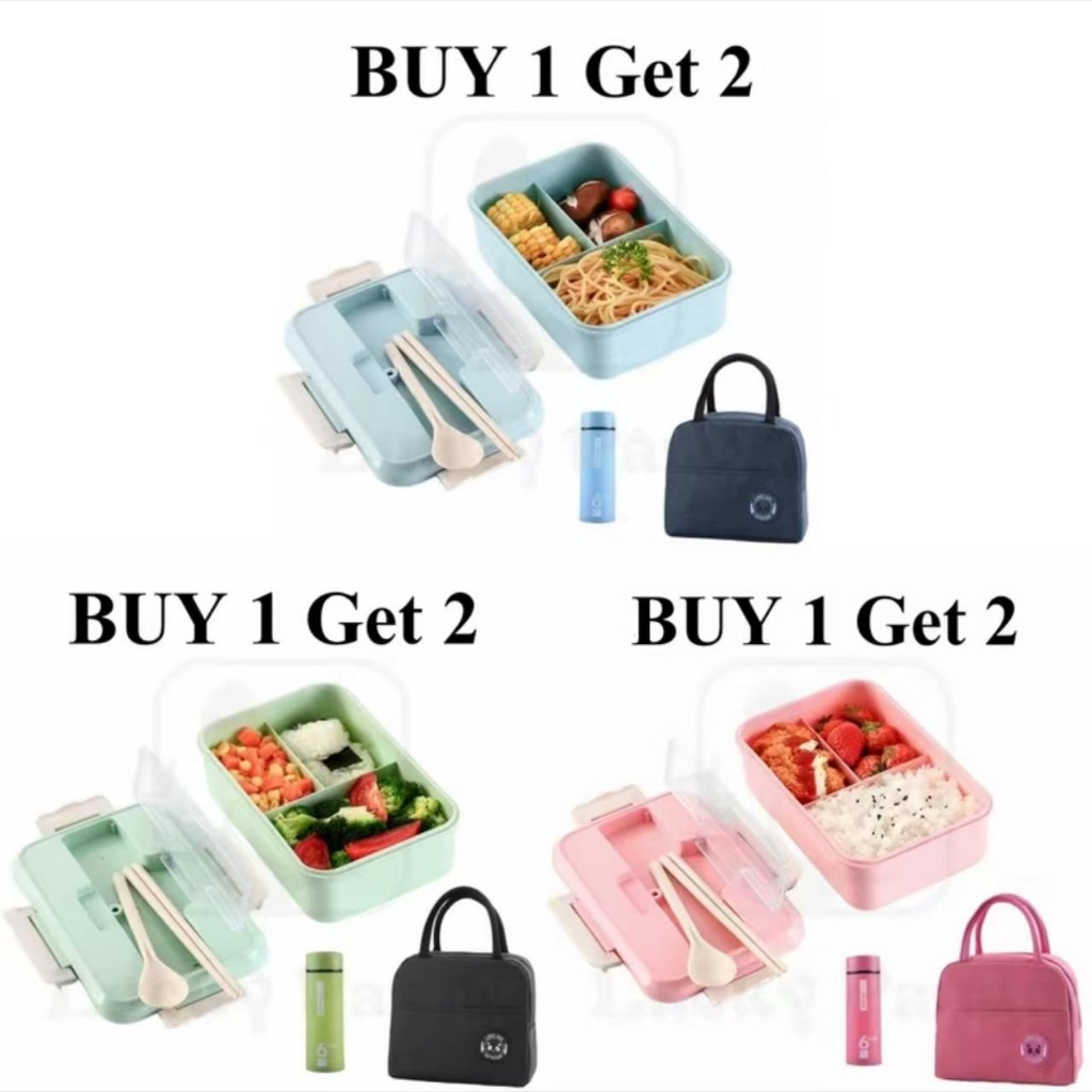 【BUY 1 TAKE 2】 Lunch Box Take hermal Insulation Lunch bag and 6CUP ...