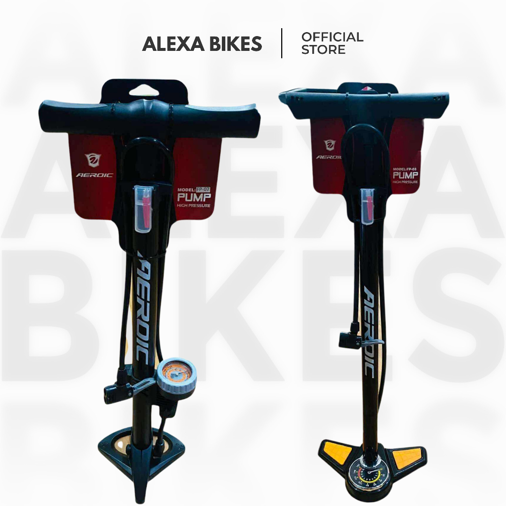 FLOOR PUMP AEROIC FP-07/FP-08 | ALEXA BIKES | Shopee Philippines
