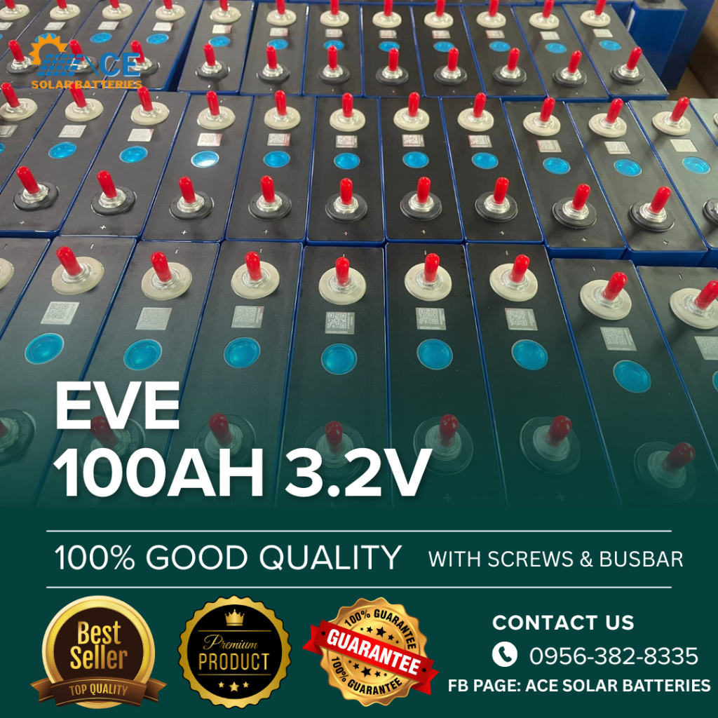 BRANDNEW EVE 100AH/CATL 100AH 3.2V Lifepo4 Prismatic Battery Deep Cycle Good Quality Batteries ...