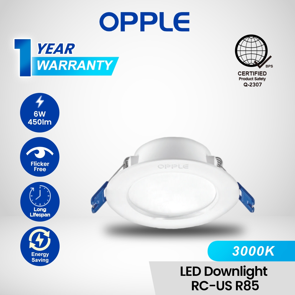 OPPLE LED Downlight Pin light RC-US 6watts WarmWhite/CoolWhite/Daylight Angle beam Recessed ...