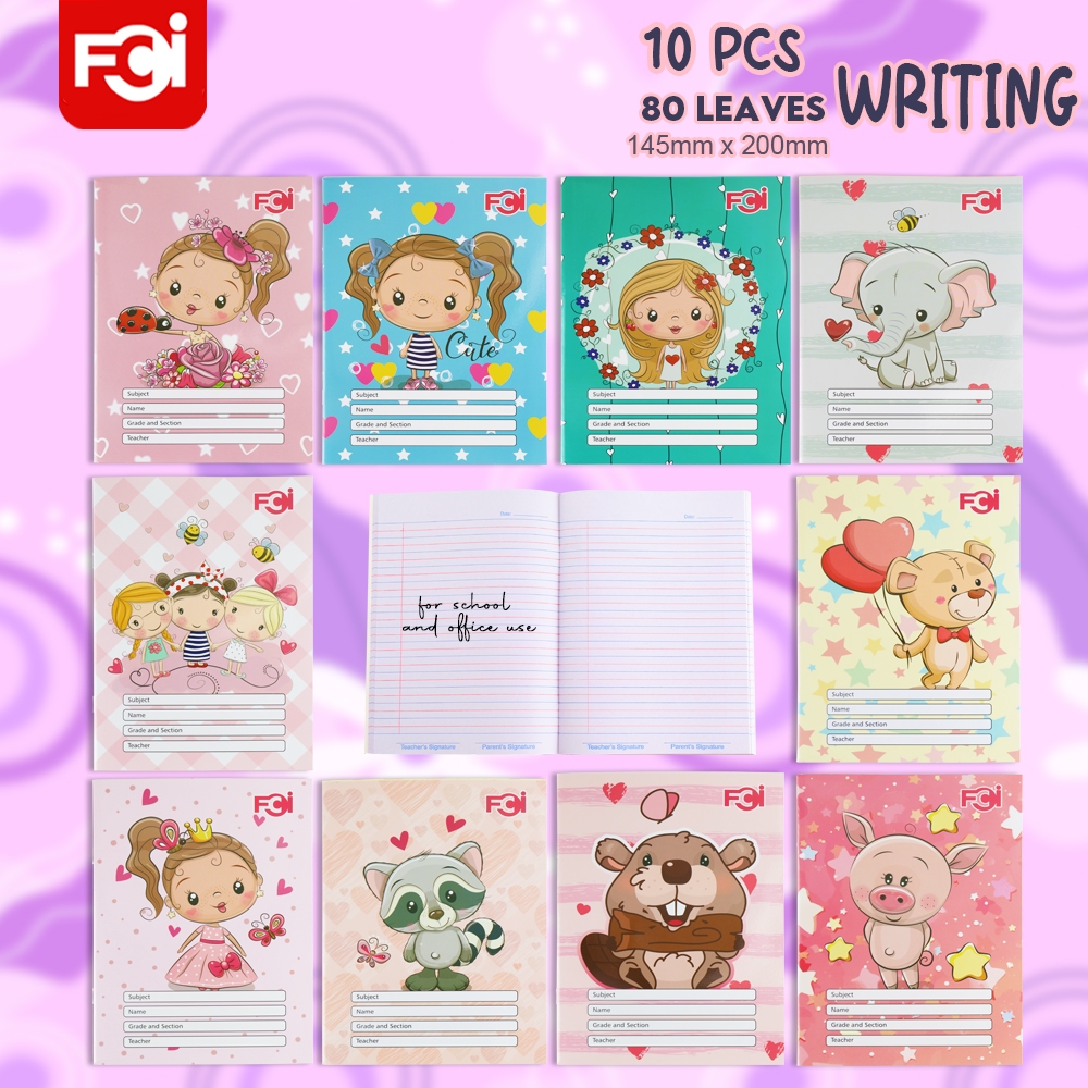 FCI Writing Notebook Assorted Design For Kindergarten/Elementary School ...