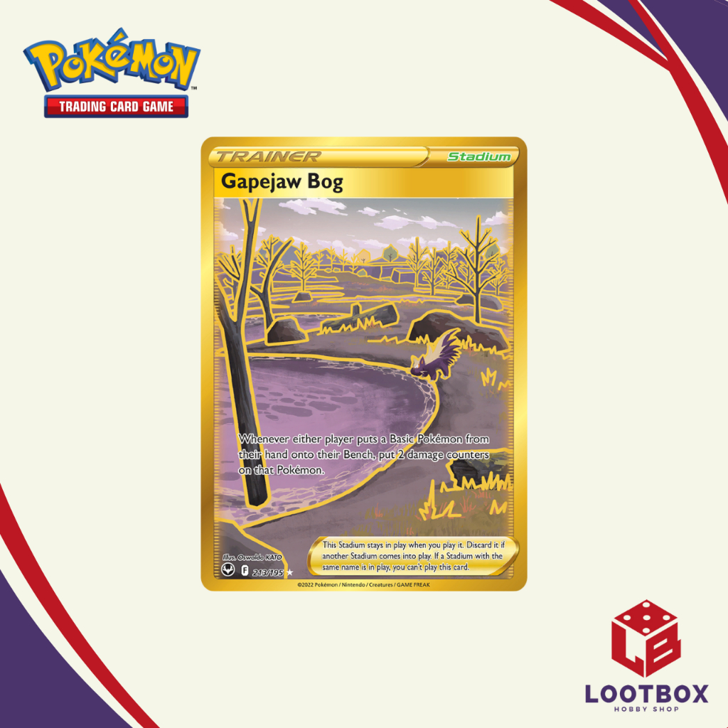 Pokemon Card Game: Gapejaw Bog (Secret Rare) - Silver Tempest | Shopee ...