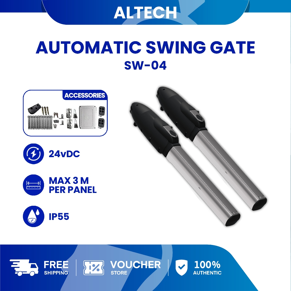 ALTECH 800KG Electric Automatic Swing Gate Opener SW-04 | Shopee Philippines