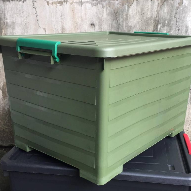 90L Heavy Duty Storage box with wheels and handle/storage(/basket ...