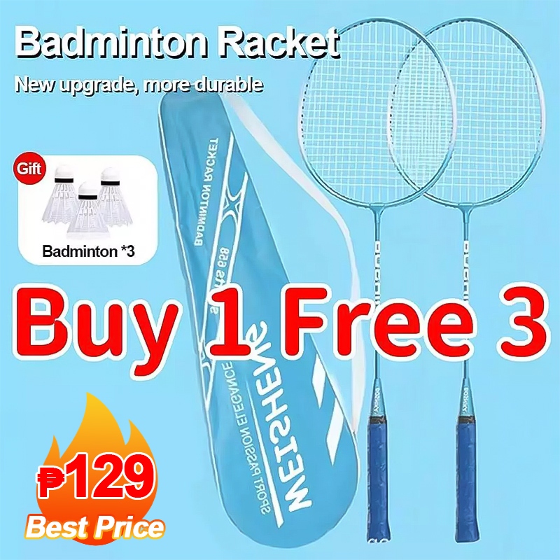 【Lowest Price】Badminton Racket Set 2Pcs Upgrade Badminton Set for ...