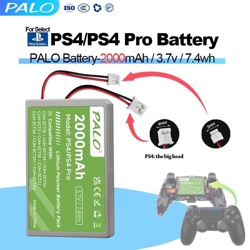 PALO PS4 PS4 Pro Stick Wireless Controller Battery for SONY PS4/PS4 Pro ...