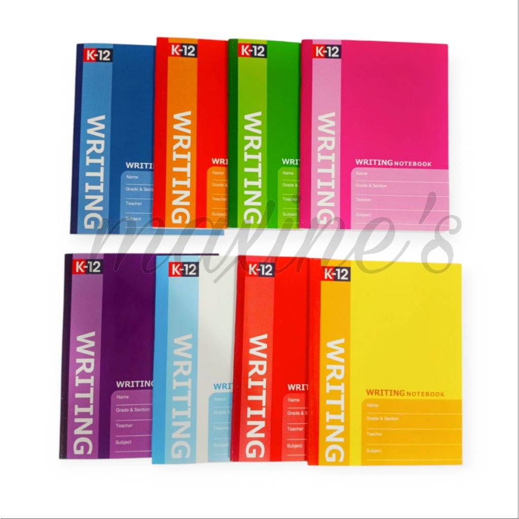 K-12 Writing notebook - ADVANCE ( with or without plastic cover ...