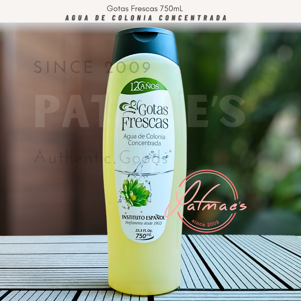 Gotas Frescas Concentrada Agua de Colonia Cologne 750mL | Shopee ...
