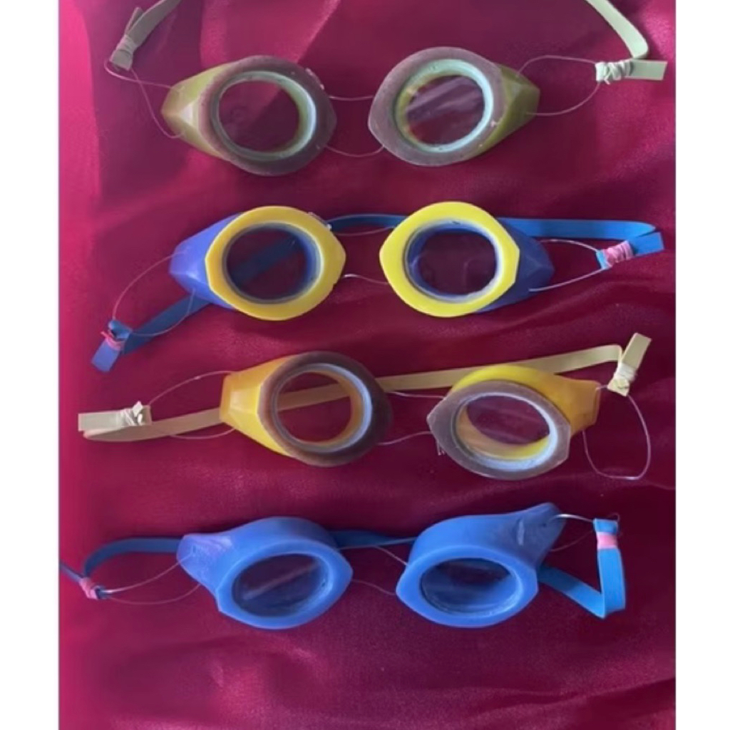 GOGGLES MADE OF PLASTIC FIBER WITH ELASTIC BAND FOR KIDS AND ADULTS ...
