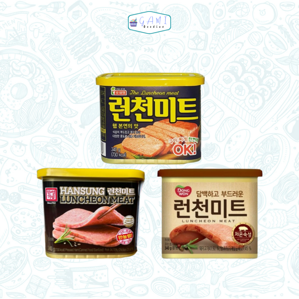 Best Korean Luncheon Meat Dongwon / Lotte / Hansung - 340g | Shopee Philippines