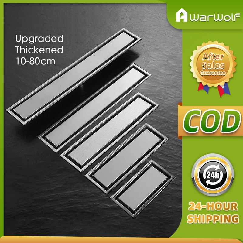 SUS304 Stainless Steelbeautiful Linear Shower Floor Drain Invisible ...