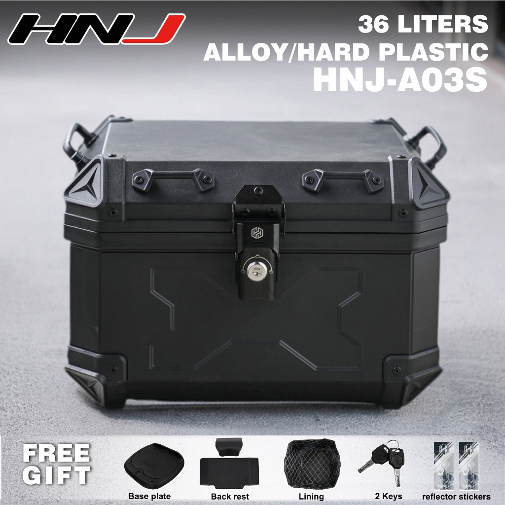 HNJ Top Box 36 Liters For Motorcycle Compartment Box Hard Plastic Box ...