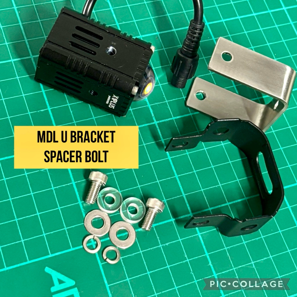 Spacer and Bolt Set FOR MDL U Bracket Universal 2 Pairs 4 Pcs. Acrylic ...