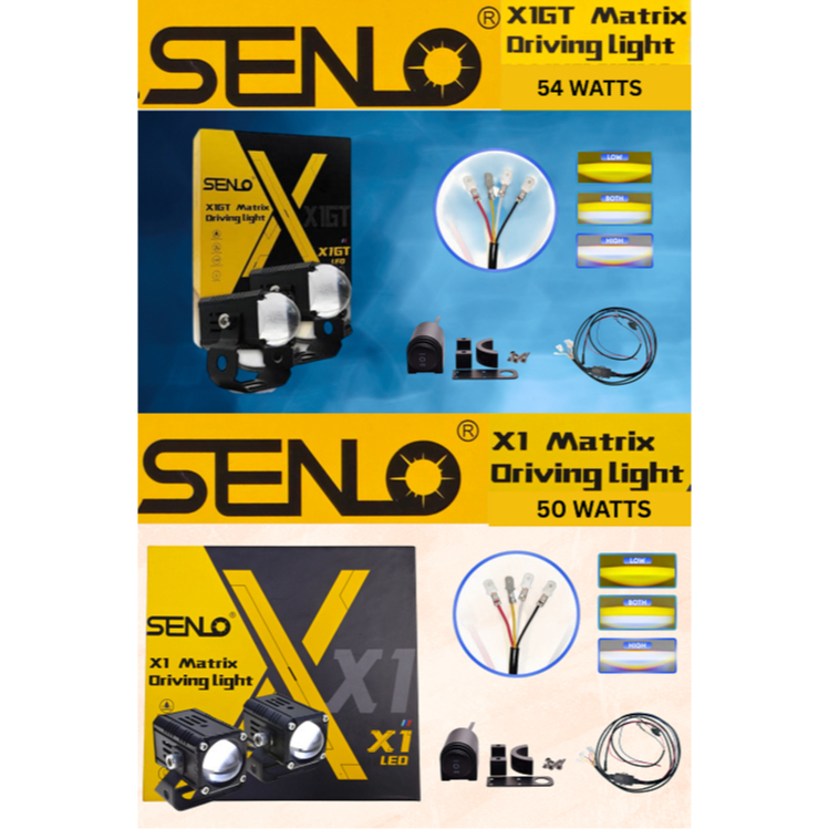 Senlo X1 PLUS V3 50W MATRIX DRIVING LIGHT & Senlo X1GT V3 54W MATRIX ...