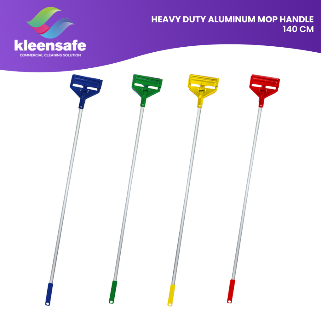 Kleensafe Heavy Duty Aluminum Colored Mop Handle Side Lock | Shopee ...