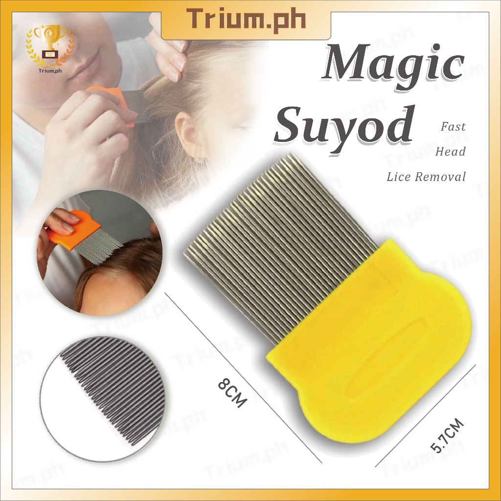 Magic Suyod Stainless Steel Lice Dandruff Hair Comb random color 1pcs ...