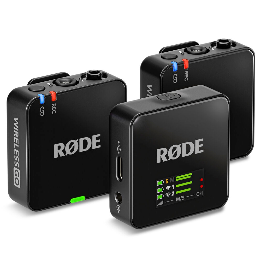 RODE Wireless GO Gen 3 / GO II Dual TX + RX Ultra-Compact Microphone ...