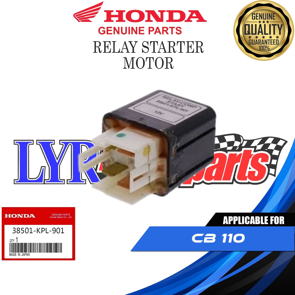 HONDA GENUINE RELAY STARTER MOTOR FOR CB 110 || 38501-KPL-901 | Shopee ...