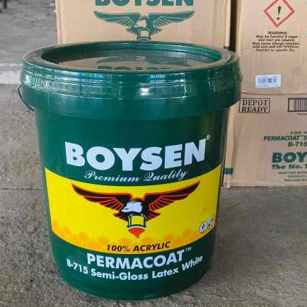 BOYSEN B715 SEMI GLOSS WHITE (SIZE AVAILABLE: 16L, 4 GAL) | Shopee ...