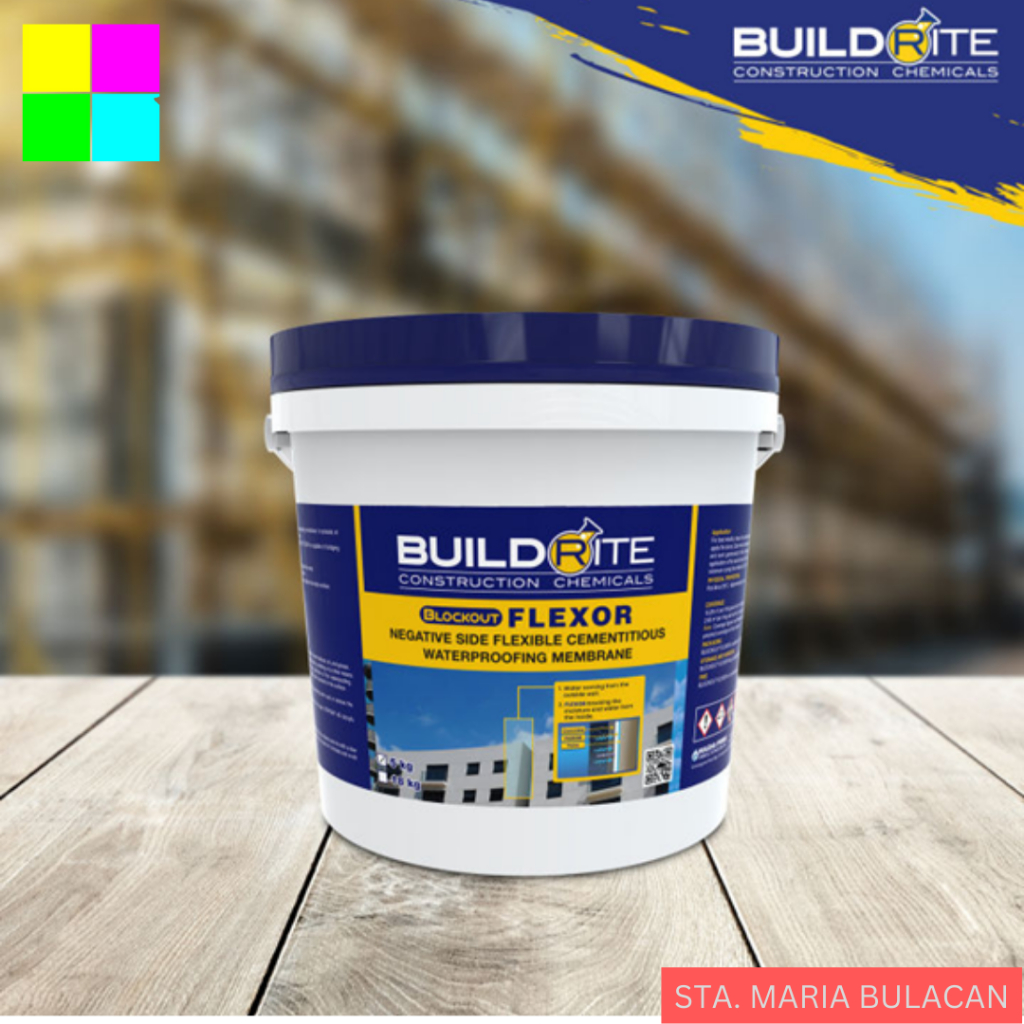BUILDRITE FLEXOR (5kg) NEGATIVE SIDE CEMENTITIOUS WATERPROOFING 2K | Shopee Philippines