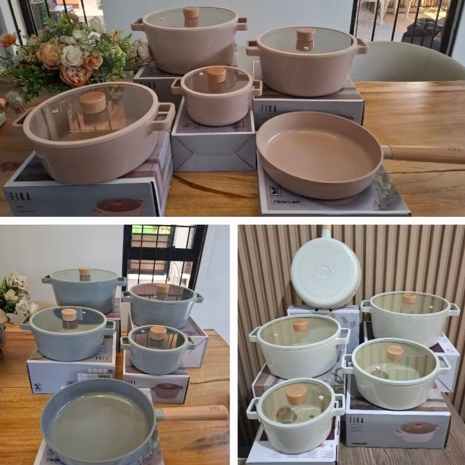 Neoflam Fika nonstick healthy cookware choice induction ready | Shopee ...