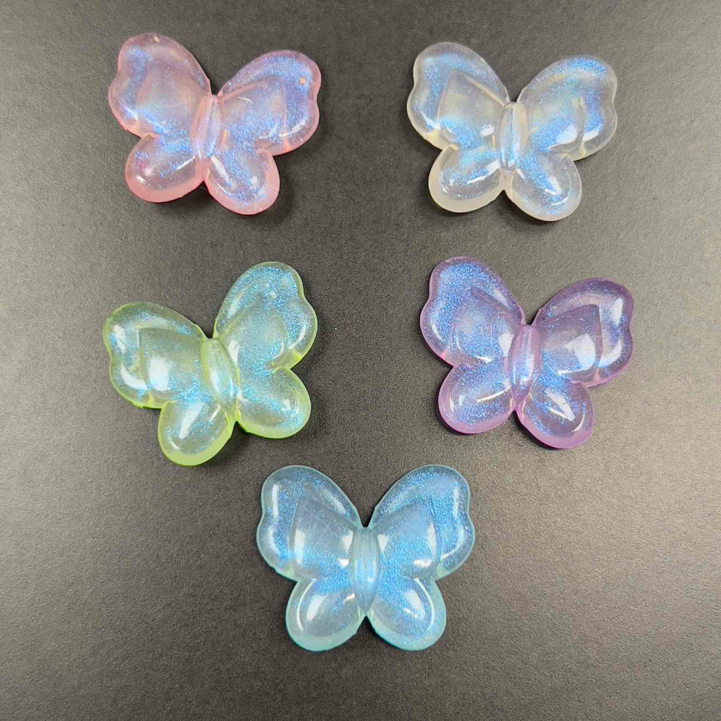 Veeds 5 Pcs Butterfly Luminous Assorted Bead 23mm Shimmer DIY Beads Art and Craft | Shopee ...