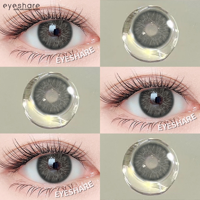 New product Eyeshare Lucerne contact lens big eyes black gray lens with ...