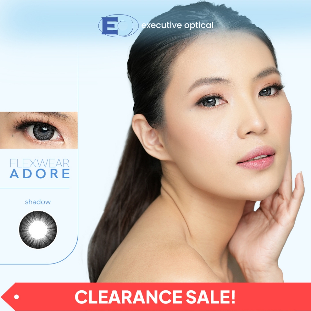 EO Flexwear Adore Shadow | Graded Black Contact Lenses (Near Expiry ...
