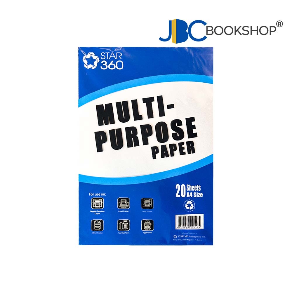 Star360 Multi-Purpose Paper A4 20 Sheets | Shopee Philippines