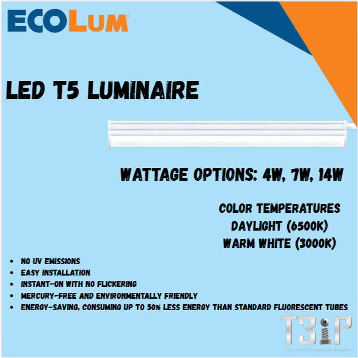 Ecolum LED T5 Luminaire | Shopee Philippines