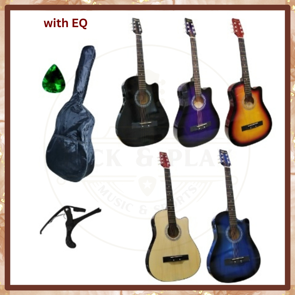 Chard 38C EQ Acoustic Guitar – 38-Inch with Built-In Equalizer | Shopee ...