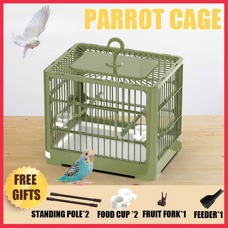 Portable small bird cage budgie bird cage Hanging Birdcage | Shopee ...