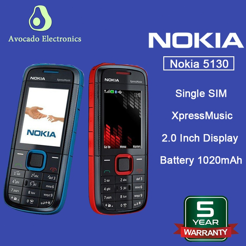 N5130 Keypad Phone 1020mA Feature Phone Xpress Music Keypad Cellphone ...