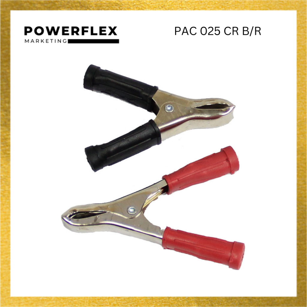 Panther PAC 025 CR Battery Clip 25 Ampere Chrome Plated 2 Pairs - Black ...