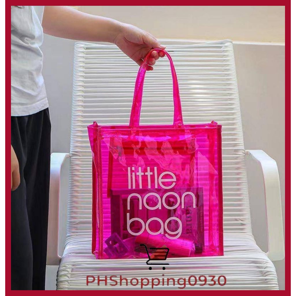Candy Colored Transparent Clear PVC Jelly Beach Tote Bag Handbags ...