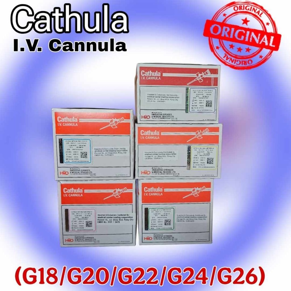 CATHULA IV CANNULA W/ LUER LOCK (100pcs/BOX) G18/G20/G22/G24/G26 ...