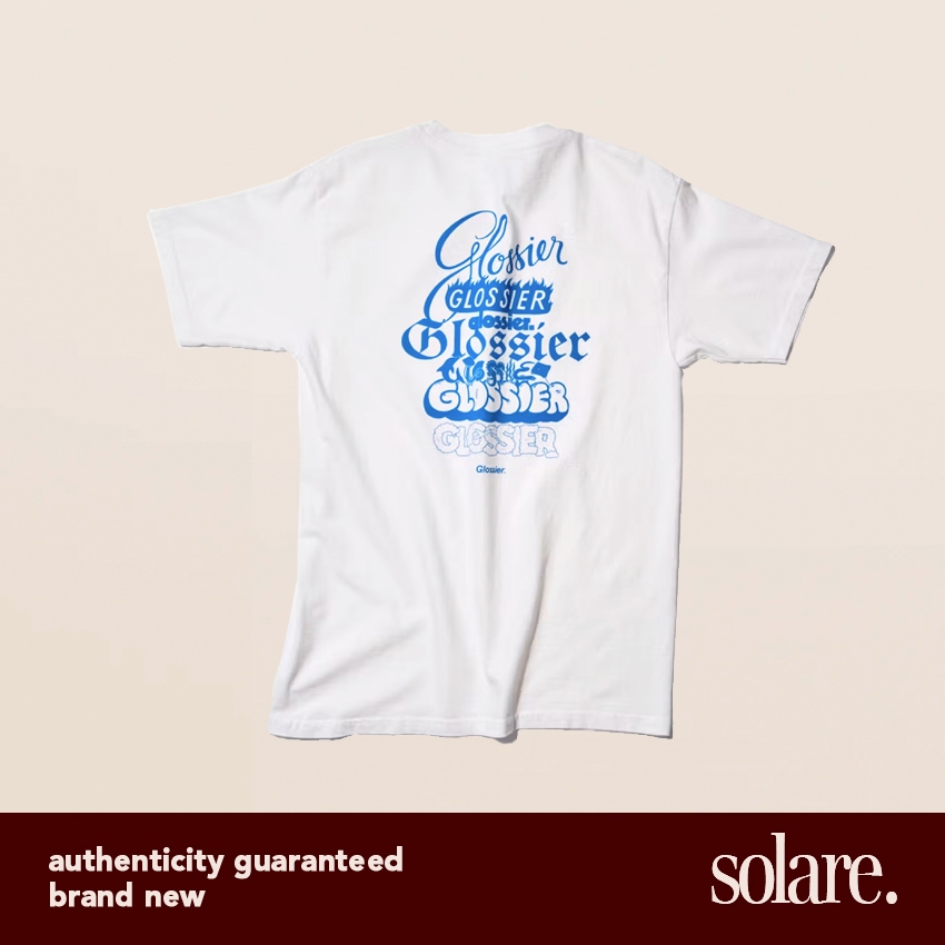 GLOSSIER Logo Tee (on hand) | Shopee Philippines