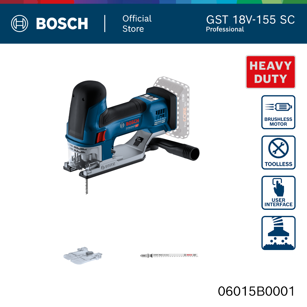 Bosch Power Tools GST 18V-155 SC 18V CORDLESS TOOLS - SOLO (without ...