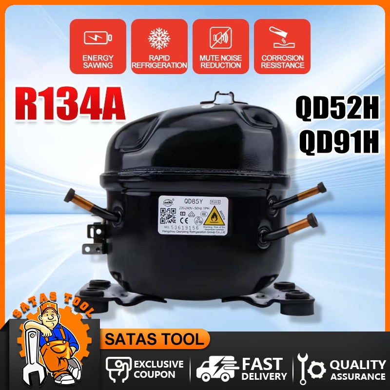 220-240V~50/60HZ 1PH Refrigeration compressor QD52H/QD91H silent and ...