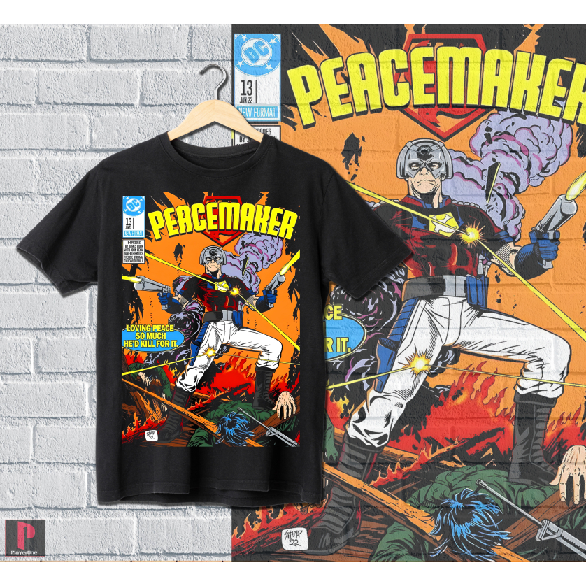 Peacemaker Comic Cover Shirt | Detective Comics DC | Asian Size ...