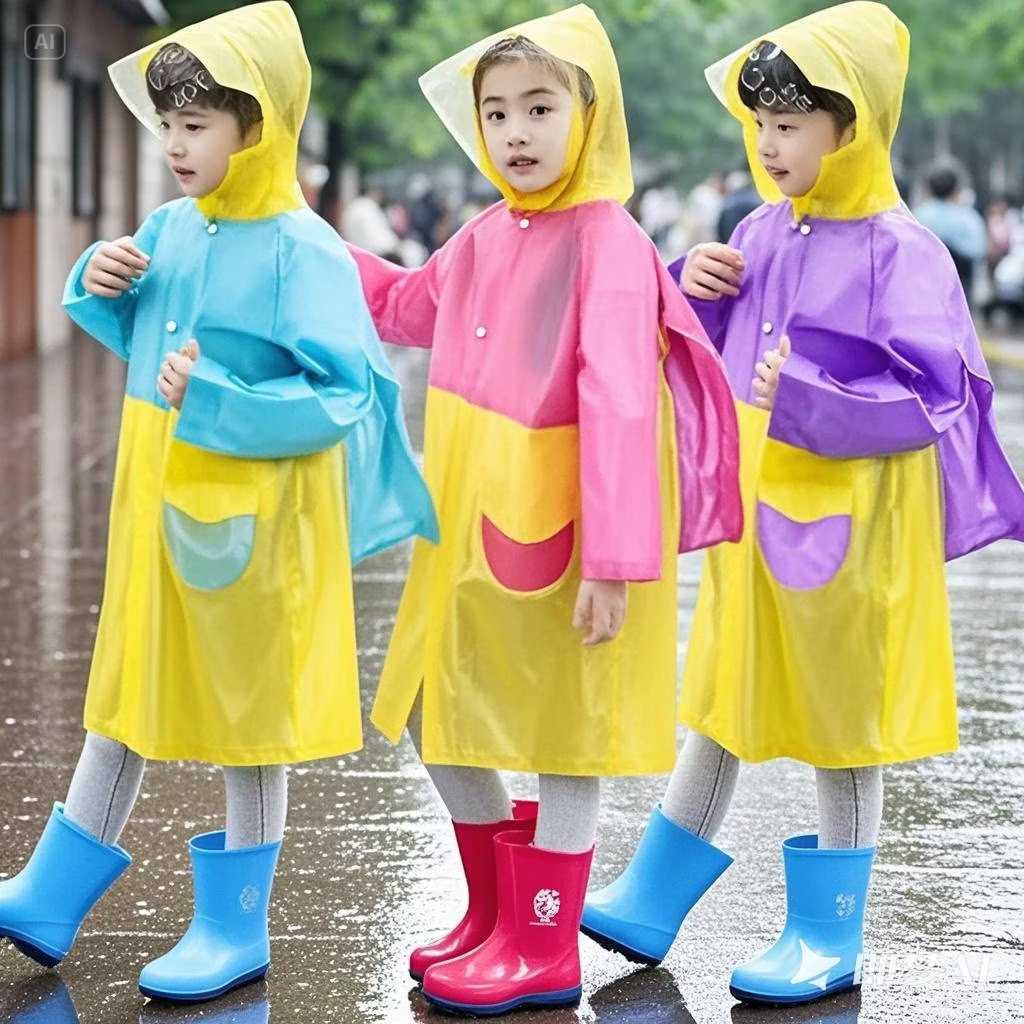 Raincoat For Kids Boy & Girl Perfect For Rainy Season & Weather ...