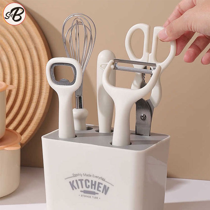 6pcs Multifunctional Kitchen Gadgets Set with Storage Holder Cooking ...
