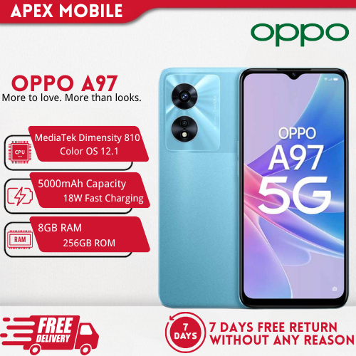 [Centre Insurance] 𝐎𝐏𝐏𝐎 A97 5G 12GB + 8GB RAM + 256GB MediaTek Dimensity™810 5800mAh Power Combo ...