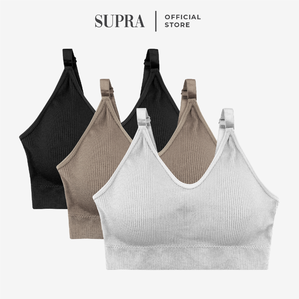 SupraSports Fettle Bra | Seamless Wireless Sports Bra | 3-Pack Multi-Set | Shopee Philippines