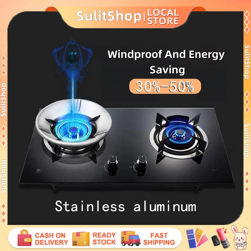 Windproof High Efficiency Gas Stove Energy Saving Cover with Fire ...